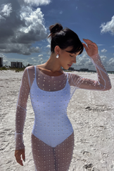 Gianna Pearl Cover-Up - White – Style Sapphire