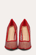Red Rhinestone Fishnet Heels – Style Sapphire